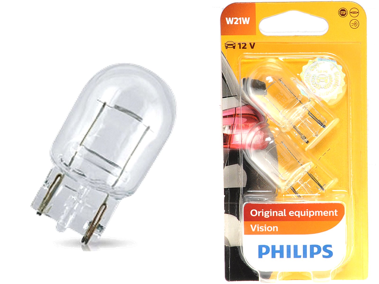 PHILIPS Vision W21W, 12 V, 21 W, W3x16d, duo | Orlen