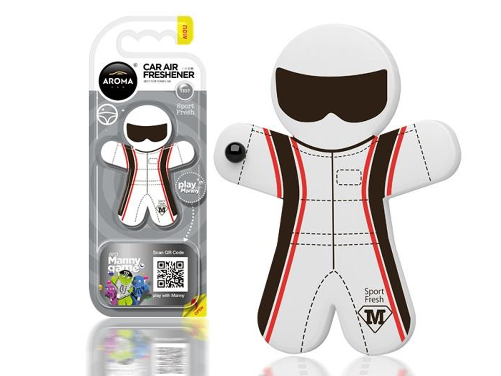 AROMA CAR Lufterfrischer Car Manny, Befestigung am Lüftungsschlitz ...
