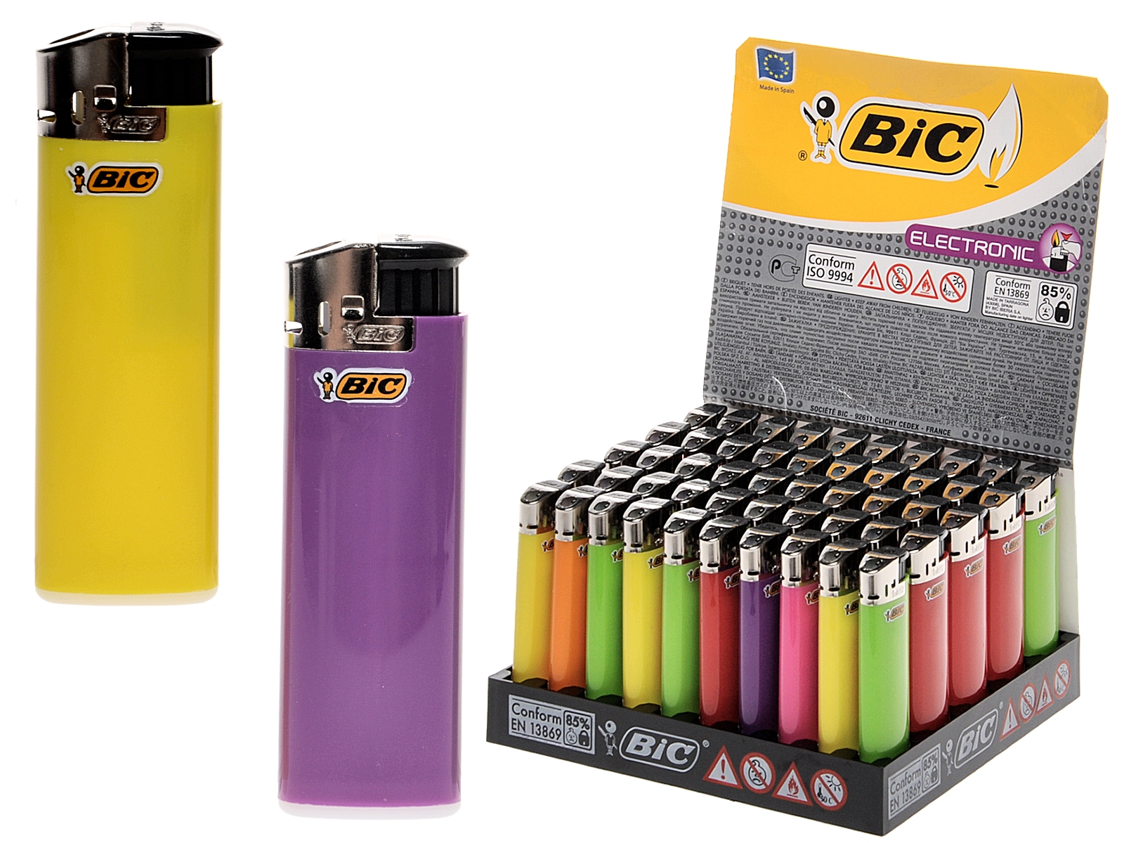 BIC Maxi Feuerzeug Electronic in verschiedenen Neon- Farben, im ...