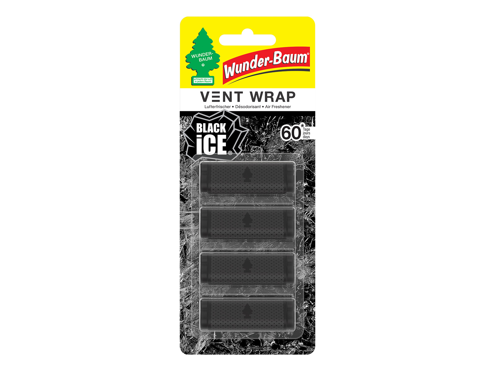WUNDERBAUM Vent Wrap Black Ice | Lufterfrischer | Pflegemittel | Orlen